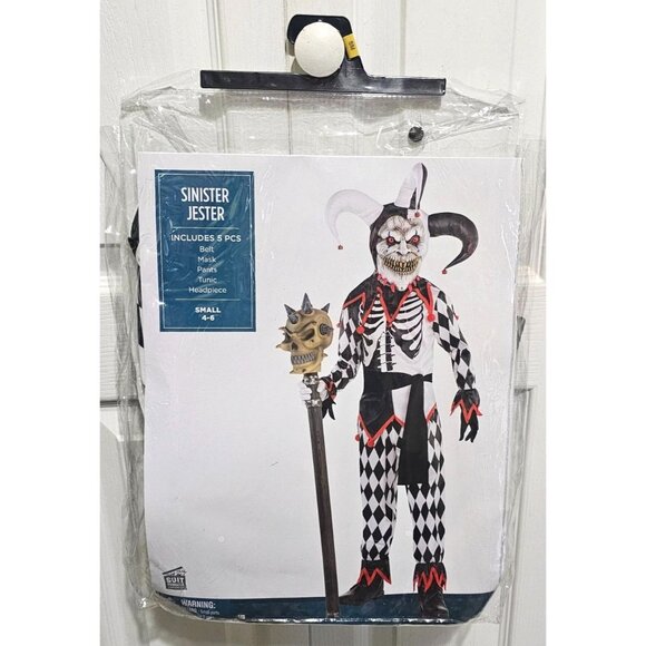 Amscan | Costumes | Kids Sinister Jester Costume Halloween Evil Scary ...